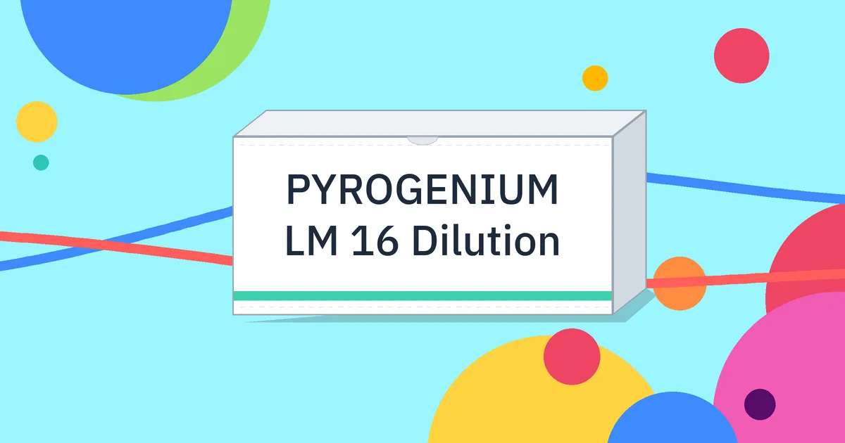 Symbolbild: Packung mit der Aufschrift PYROGENIUM LM 16 Dilution (PZN 13045062) – Verfügbarkeit und Bezug in Apotheken in Frankfurt am Main