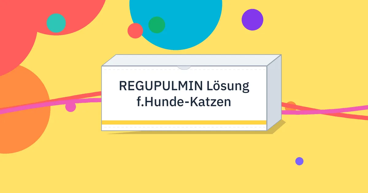 Symbolbild: Packung mit der Aufschrift REGUPULMIN Lösung f.Hunde-Katzen (PZN 01512009) – Verfügbarkeit und Bezug in Apotheken in Frankfurt am Main