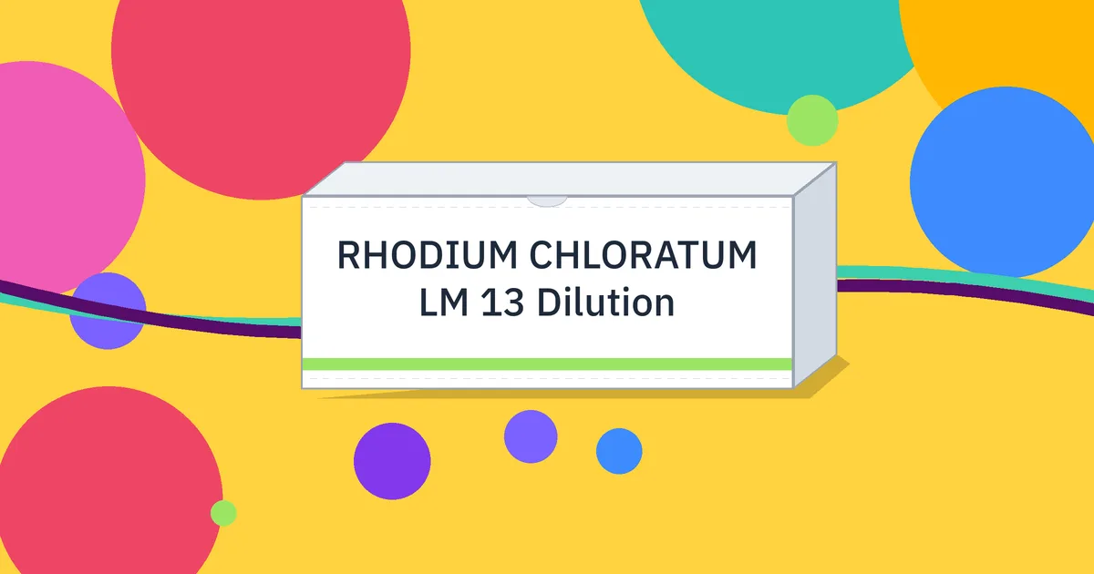 Symbolbild: Packung mit der Aufschrift RHODIUM CHLORATUM LM 13 Dilution (PZN 13049947) – Verfügbarkeit und Bezug in Apotheken in Frankfurt am Main