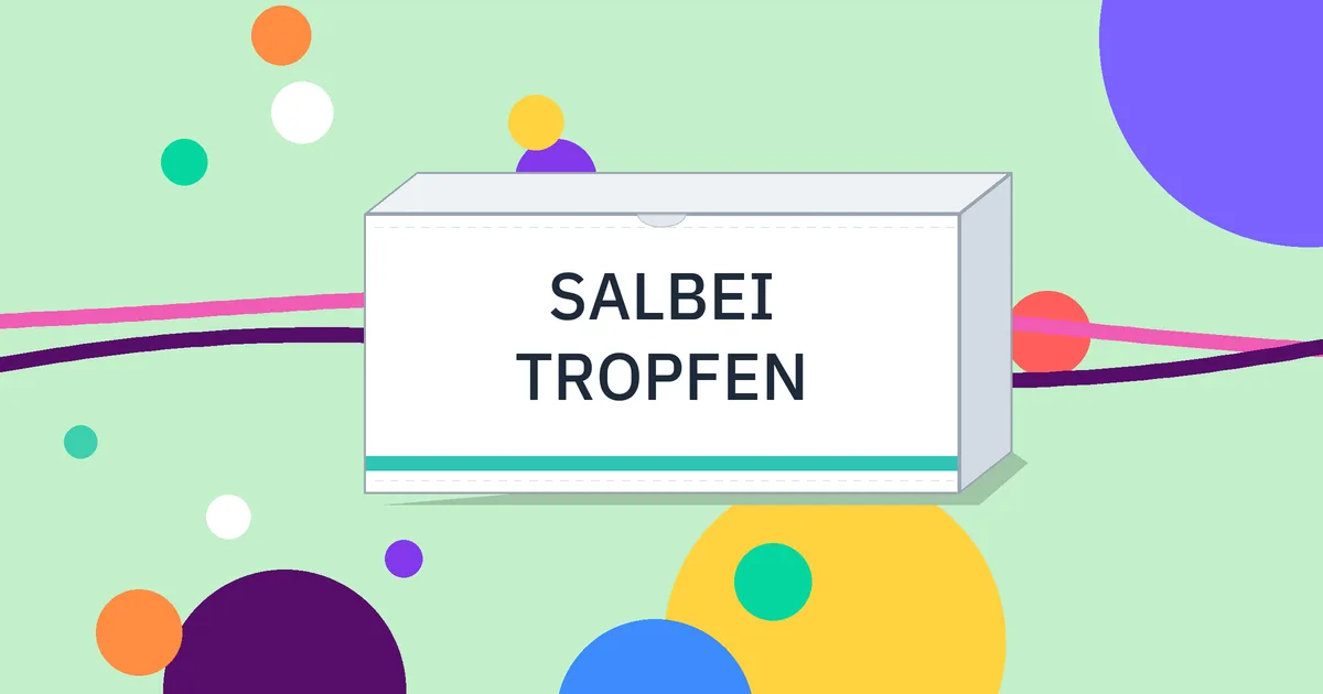 Symbolbild: Packung mit der Aufschrift SALBEI TROPFEN (PZN 10522544) – Verfügbarkeit und Bezug in Apotheken in Frankfurt am Main