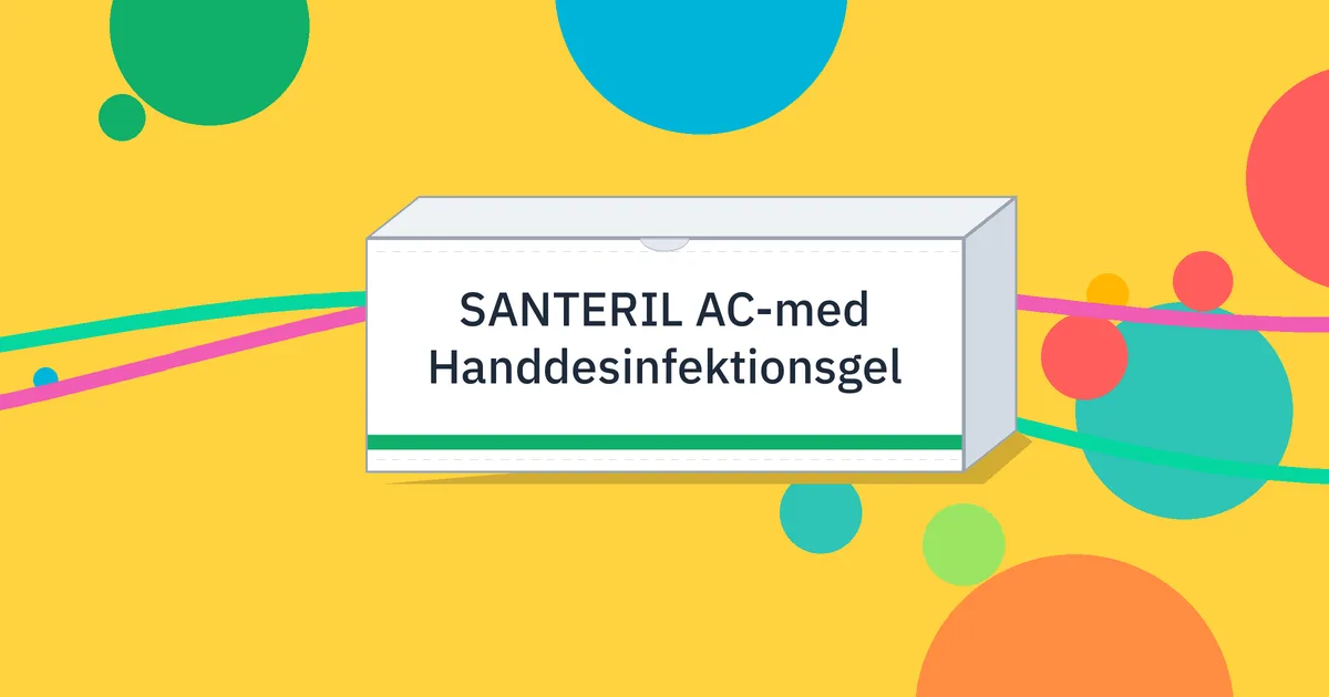 Symbolbild: Packung mit der Aufschrift SANTERIL AC-med Handdesinfektionsgel (PZN 16685968) – Verfügbarkeit und Bezug in Apotheken in Frankfurt am Main