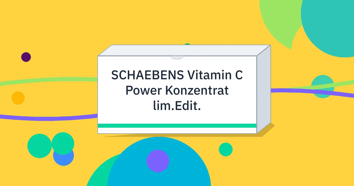 Symbolbild: Packung mit der Aufschrift SCHAEBENS Vitamin C Power Konzentrat lim.Edit. (PZN 14257961) – Verfügbarkeit und Bezug in Apotheken in Frankfurt am Main