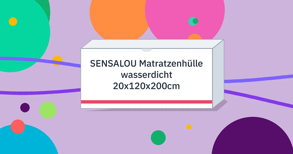 Symbolbild: Packung mit der Aufschrift SENSALOU Matratzenhülle wasserdicht 20x120x200cm (PZN 20738908) – Verfügbarkeit und Bezug in Apotheken in Frankfurt am Main