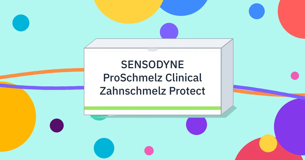 Symbolbild: Packung mit der Aufschrift SENSODYNE ProSchmelz Clinical Zahnschmelz Protect (PZN 20592913) – Verfügbarkeit und Bezug in Apotheken in Frankfurt am Main