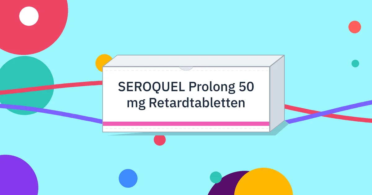 Symbolbild: Packung mit der Aufschrift SEROQUEL Prolong 50 mg Retardtabletten (PZN 04172809) – Verfügbarkeit und Bezug in Apotheken in Frankfurt am Main