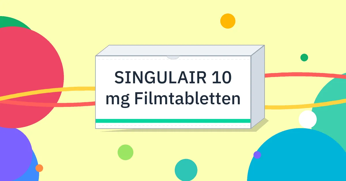Symbolbild: Packung mit der Aufschrift SINGULAIR 10 mg Filmtabletten (PZN 05748714) – Verfügbarkeit und Bezug in Apotheken in Frankfurt am Main