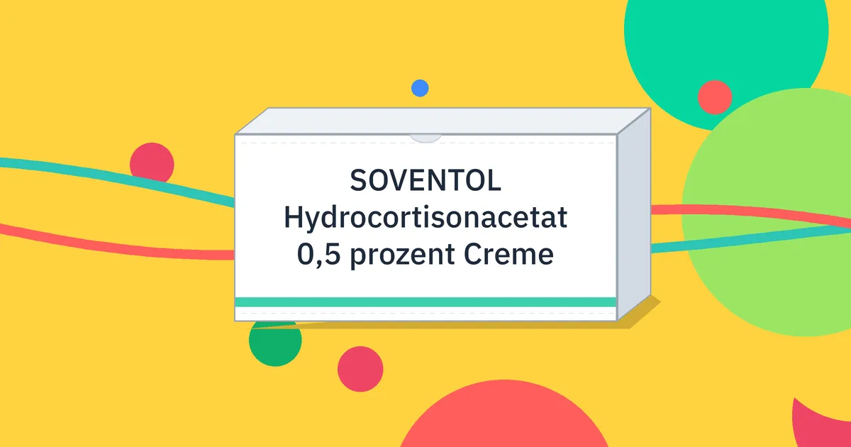 Symbolbild: Packung mit der Aufschrift SOVENTOL Hydrocortisonacetat 0,5 prozent Creme (PZN 10714367) – Verfügbarkeit und Bezug in Apotheken in Frankfurt am Main