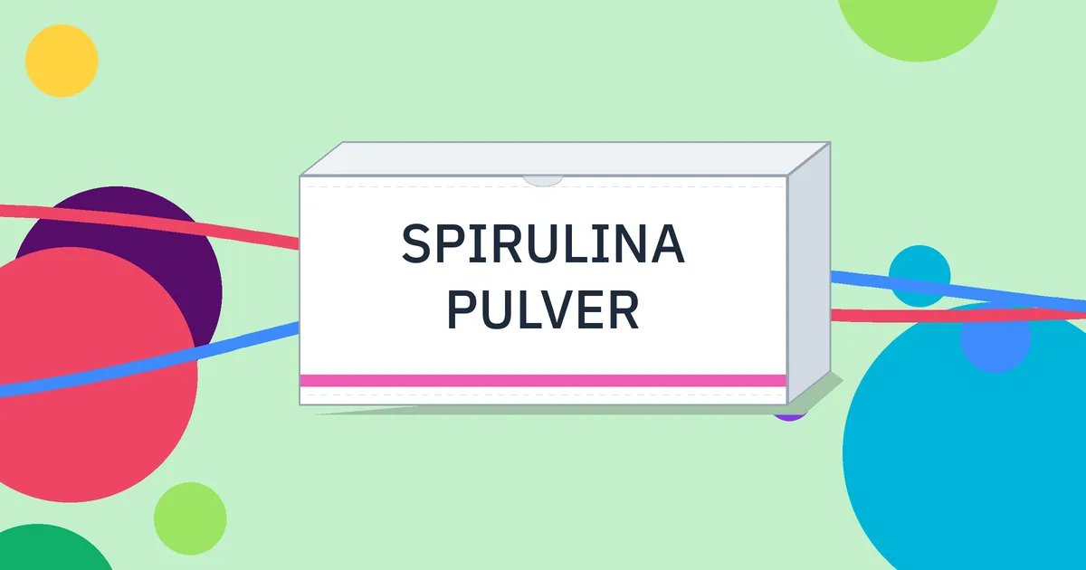 Symbolbild: Packung mit der Aufschrift SPIRULINA PULVER (PZN 07548758) – Verfügbarkeit und Bezug in Apotheken in Frankfurt am Main