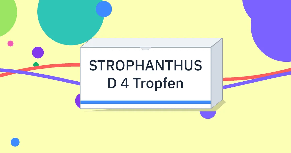 Symbolbild: Packung mit der Aufschrift STROPHANTHUS D 4 Tropfen (PZN 19429421) – Verfügbarkeit und Bezug in Apotheken in Frankfurt am Main