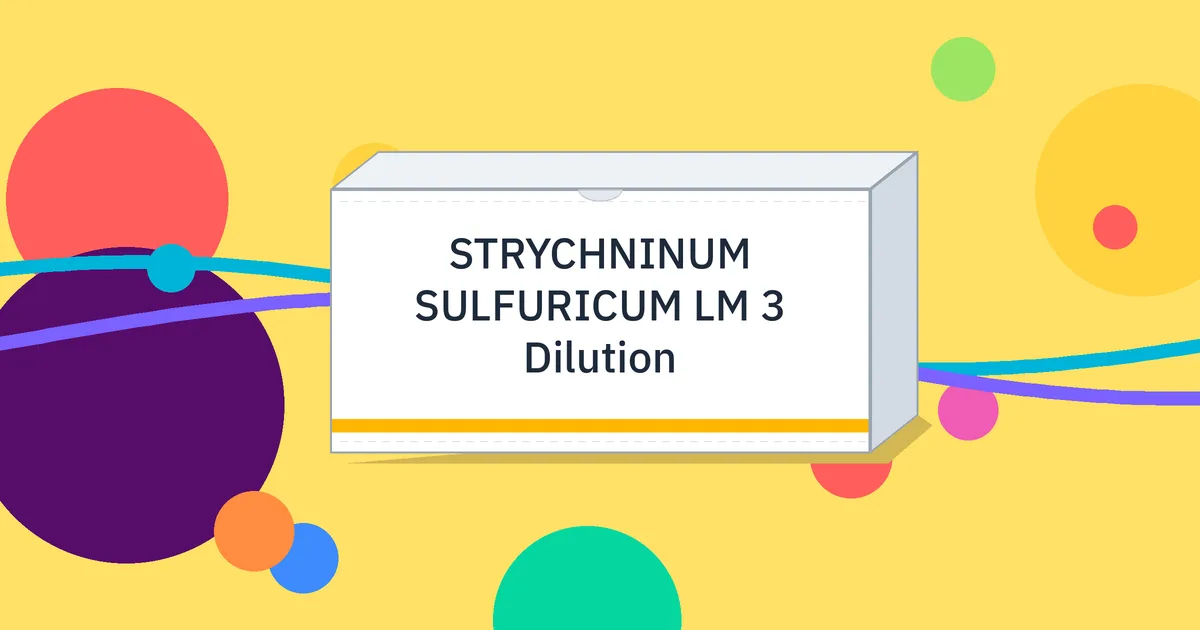 Symbolbild: Packung mit der Aufschrift STRYCHNINUM SULFURICUM LM 3 Dilution (PZN 13208009) – Verfügbarkeit und Bezug in Apotheken in Frankfurt am Main