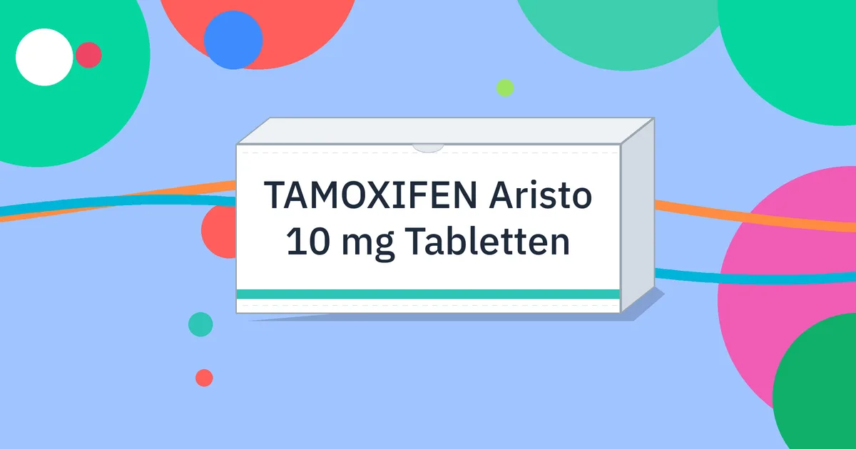 Symbolbild: Packung mit der Aufschrift TAMOXIFEN Aristo 10 mg Tabletten (PZN 10410443) – Verfügbarkeit und Bezug in Apotheken in Frankfurt am Main
