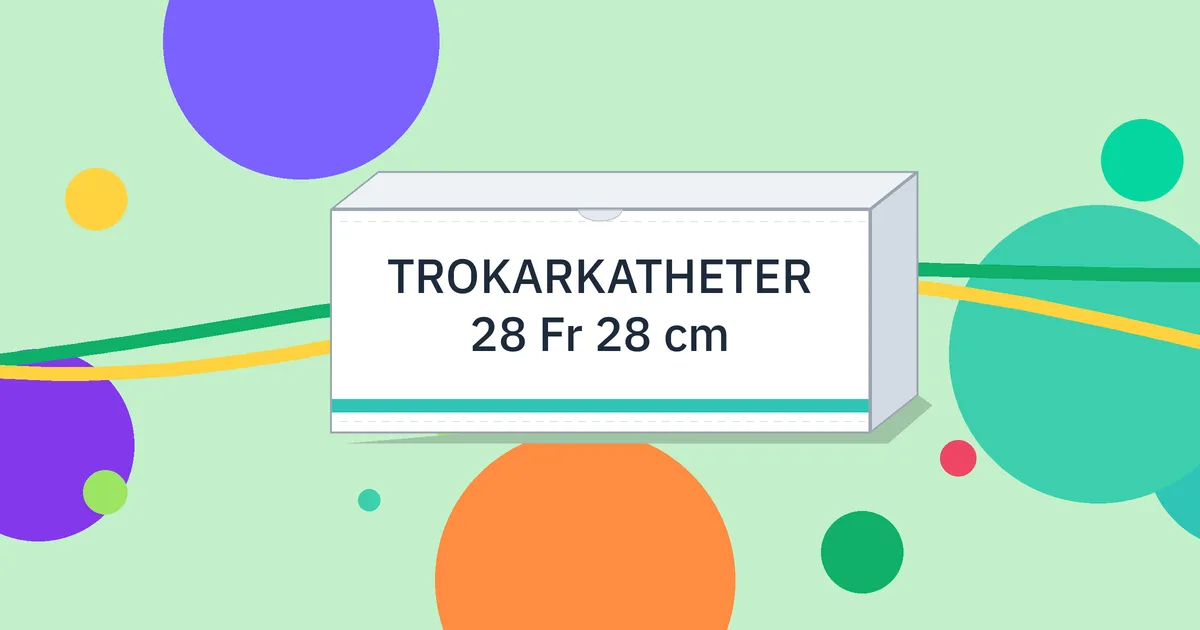 Symbolbild: Packung mit der Aufschrift TROKARKATHETER 28 Fr 28 cm (PZN 07336826) – Verfügbarkeit und Bezug in Apotheken in Frankfurt am Main