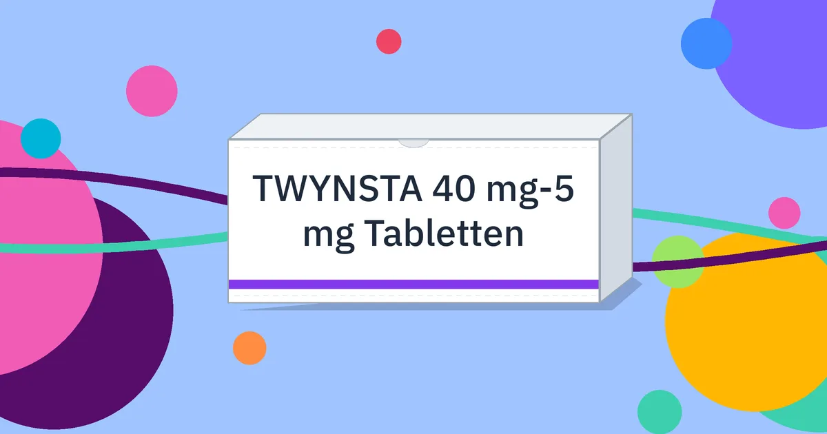 Symbolbild: Packung mit der Aufschrift TWYNSTA 40 mg-5 mg Tabletten (PZN 11893946) – Verfügbarkeit und Bezug in Apotheken in Frankfurt am Main