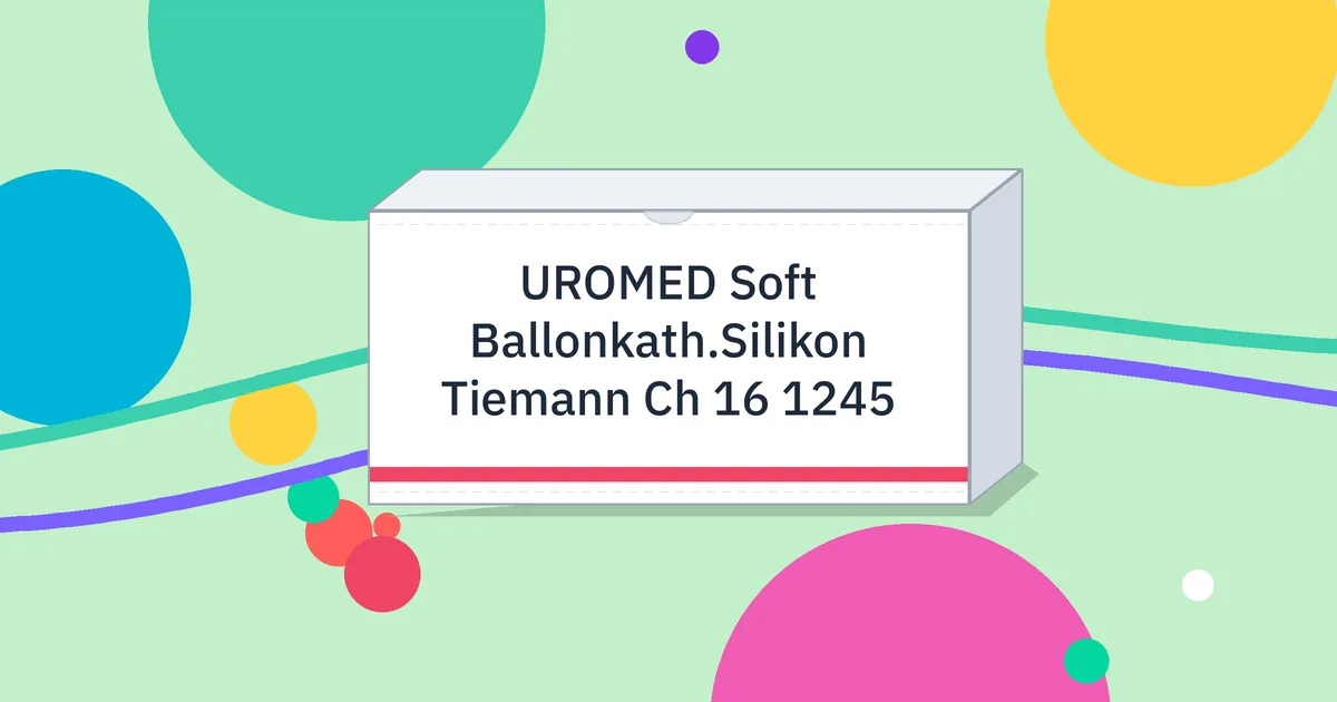 Symbolbild: Packung mit der Aufschrift UROMED Soft Ballonkath.Silikon Tiemann Ch 16 1245 (PZN 02421289) – Verfügbarkeit und Bezug in Apotheken in Frankfurt am Main
