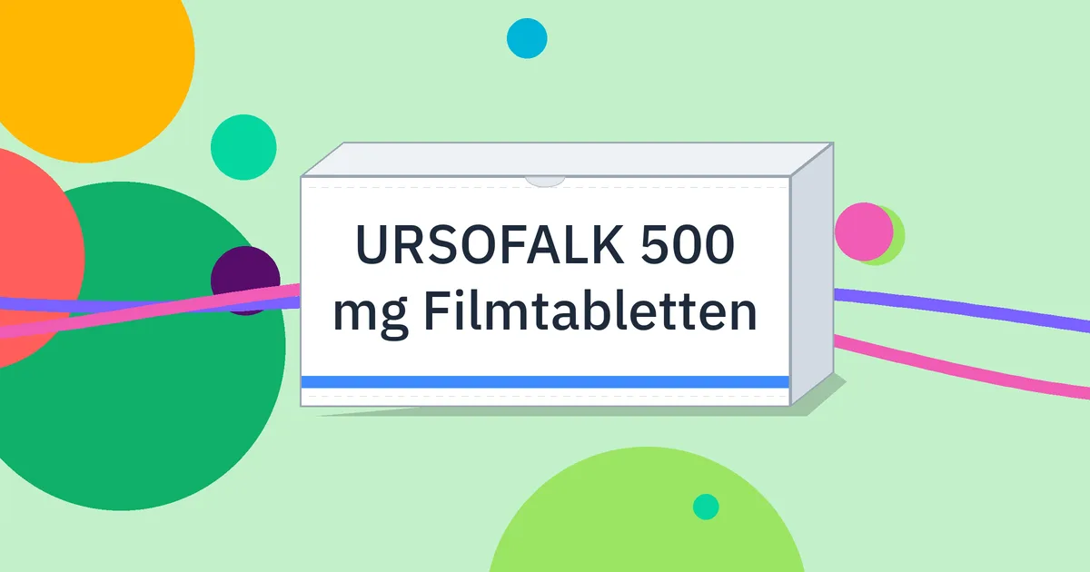Symbolbild: Packung mit der Aufschrift URSOFALK 500 mg Filmtabletten (PZN 10972974) – Verfügbarkeit und Bezug in Apotheken in Frankfurt am Main