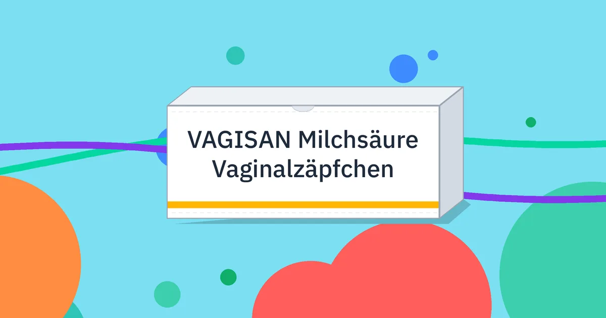 Symbolbild: Packung mit der Aufschrift VAGISAN Milchsäure Vaginalzäpfchen (PZN 00003435) – Verfügbarkeit und Bezug in Apotheken in Frankfurt am Main