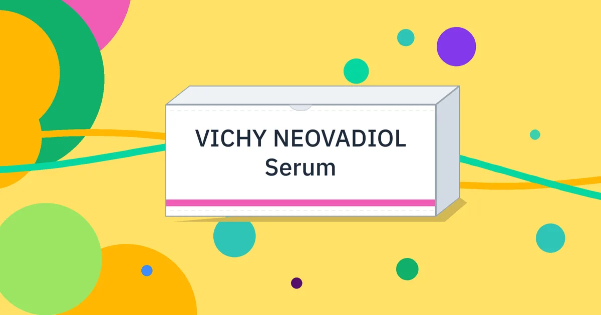 Symbolbild: Packung mit der Aufschrift VICHY NEOVADIOL Serum (PZN 11290567) – Verfügbarkeit und Bezug in Apotheken in Frankfurt am Main