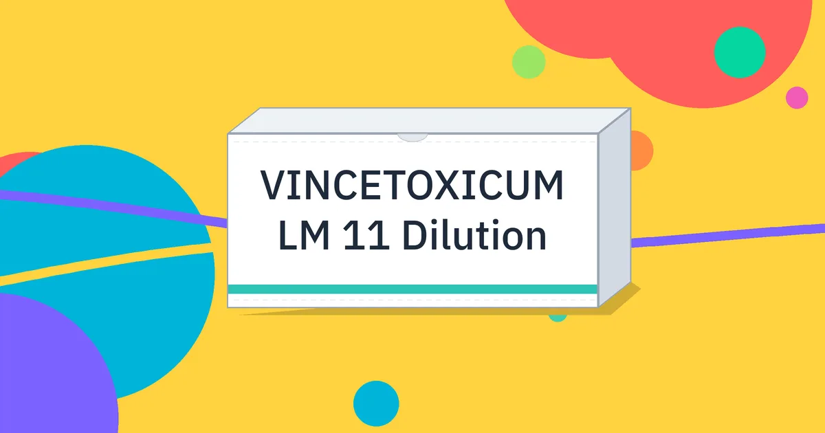 Symbolbild: Packung mit der Aufschrift VINCETOXICUM LM 11 Dilution (PZN 13274466) – Verfügbarkeit und Bezug in Apotheken in Frankfurt am Main
