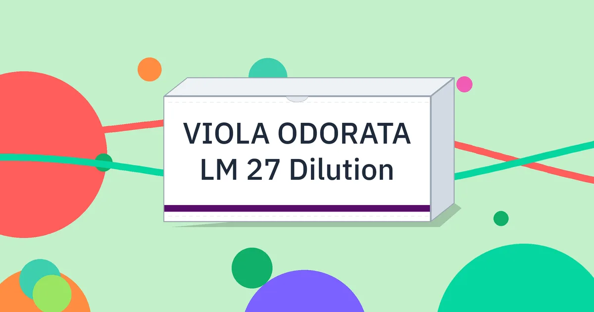 Symbolbild: Packung mit der Aufschrift VIOLA ODORATA LM 27 Dilution (PZN 13275661) – Verfügbarkeit und Bezug in Apotheken in Frankfurt am Main