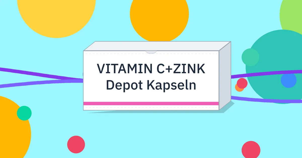 Symbolbild: Packung mit der Aufschrift VITAMIN C+ZINK Depot Kapseln (PZN 04773093) – Verfügbarkeit und Bezug in Apotheken in Frankfurt am Main