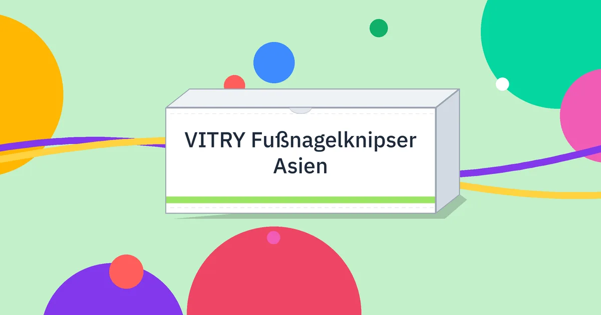 Symbolbild: Packung mit der Aufschrift VITRY Fußnagelknipser Asien (PZN 11689134) – Verfügbarkeit und Bezug in Apotheken in Frankfurt am Main
