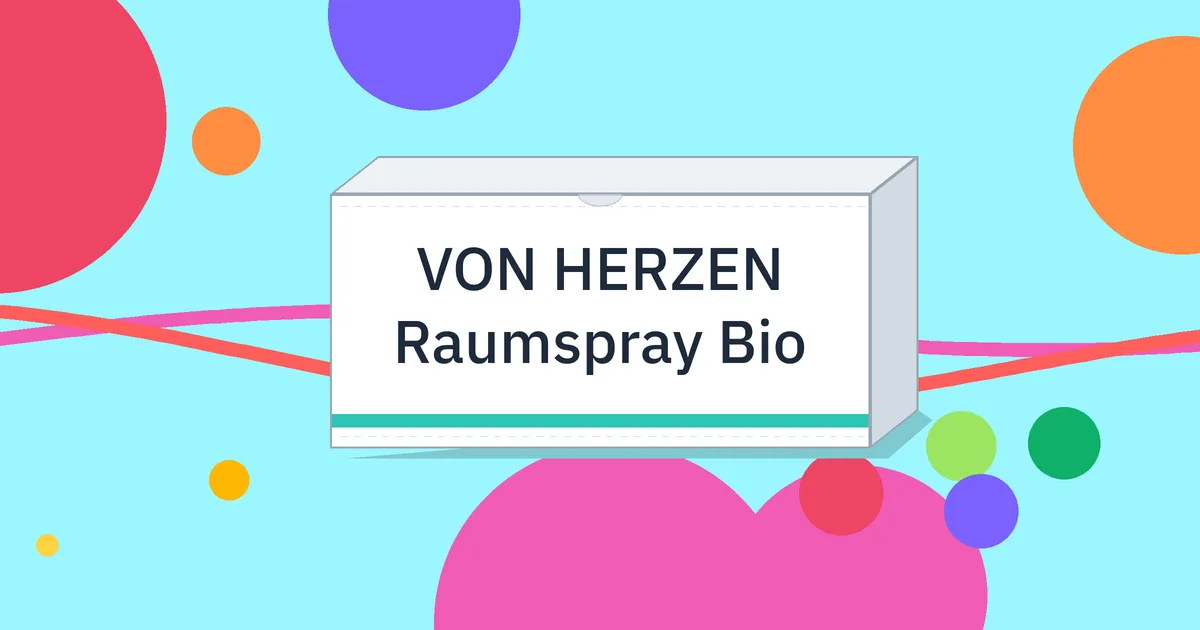 Symbolbild: Packung mit der Aufschrift VON HERZEN Raumspray Bio (PZN 20032120) – Verfügbarkeit und Bezug in Apotheken in Frankfurt am Main