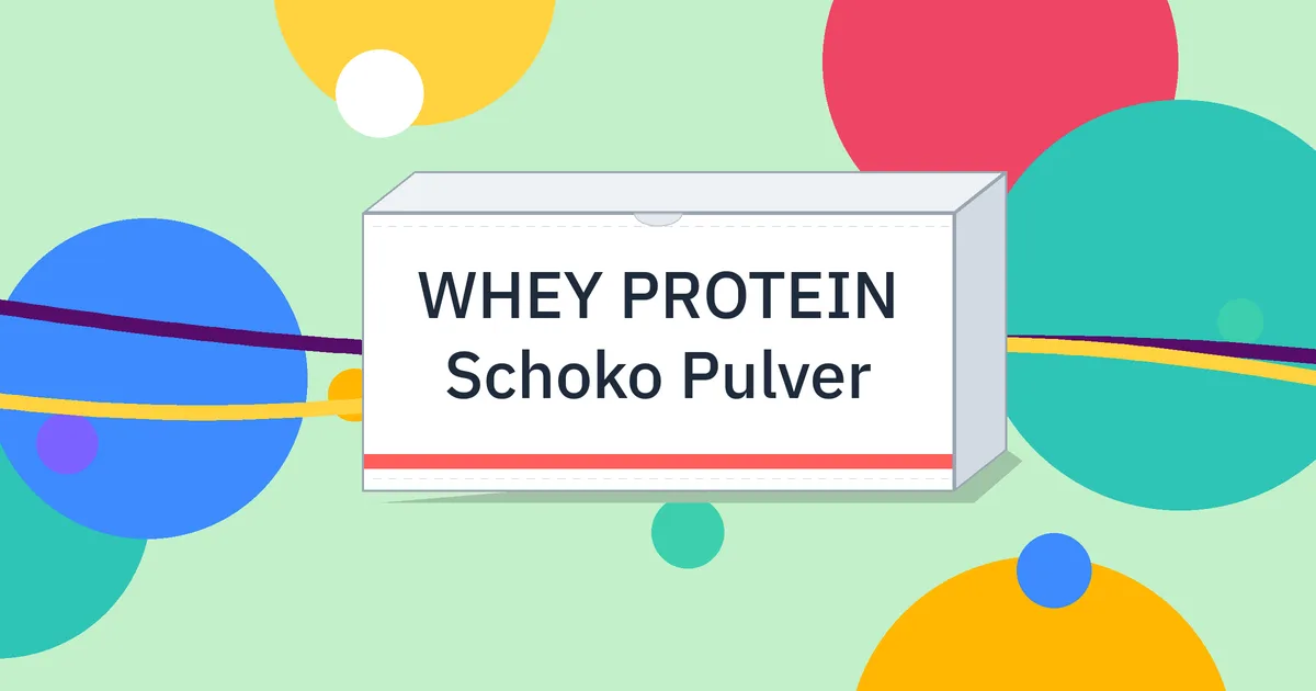 Symbolbild: Packung mit der Aufschrift WHEY PROTEIN Schoko Pulver (PZN 07408000) – Verfügbarkeit und Bezug in Apotheken in Frankfurt am Main