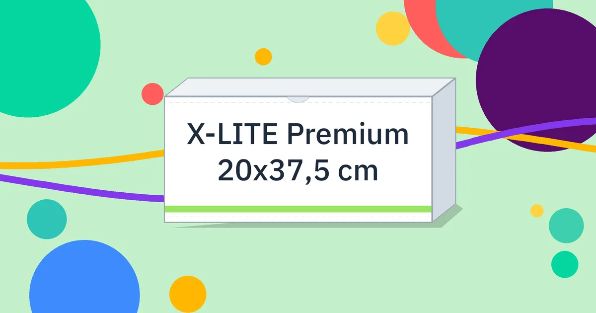 Symbolbild: Packung mit der Aufschrift X-LITE Premium 20x37,5 cm (PZN 14405456) – Verfügbarkeit und Bezug in Apotheken in Frankfurt am Main