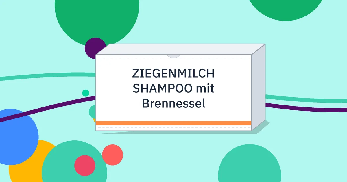 Symbolbild: Packung mit der Aufschrift ZIEGENMILCH SHAMPOO mit Brennessel (PZN 01560907) – Verfügbarkeit und Bezug in Apotheken in Frankfurt am Main
