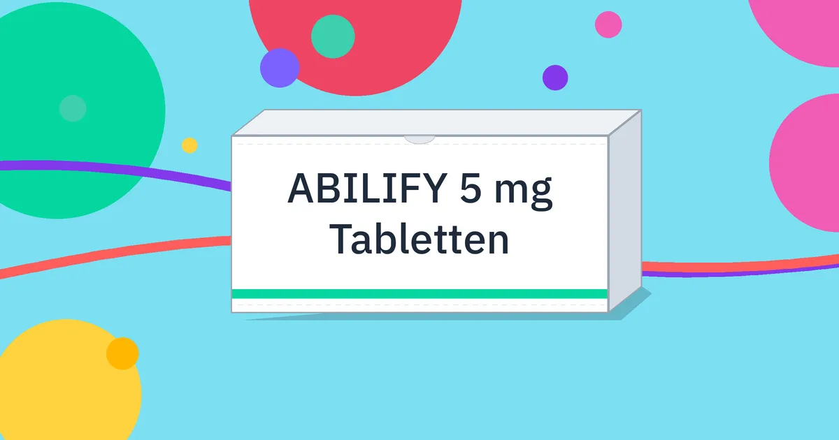 Symbolbild: Packung mit der Aufschrift ABILIFY 5 mg Tabletten (PZN 08892268) – Verfügbarkeit und Bezug in Apotheken in Frankfurt am Main