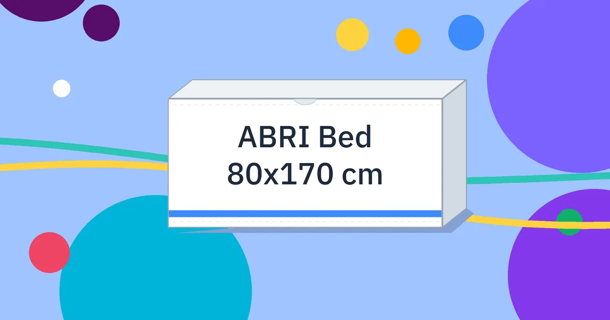 Symbolbild: Packung mit der Aufschrift ABRI Bed 80x170 cm (PZN 09201898) – Verfügbarkeit und Bezug in Apotheken in Frankfurt am Main