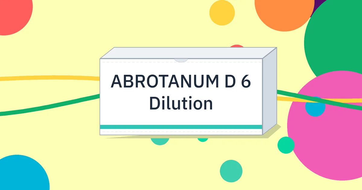 Symbolbild: Packung mit der Aufschrift ABROTANUM D 6 Dilution (PZN 02108724) – Verfügbarkeit und Bezug in Apotheken in Frankfurt am Main