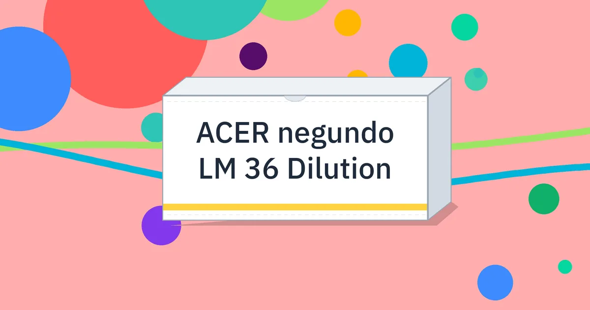 Symbolbild: Packung mit der Aufschrift ACER negundo LM 36 Dilution (PZN 13264657) – Verfügbarkeit und Bezug in Apotheken in Frankfurt am Main
