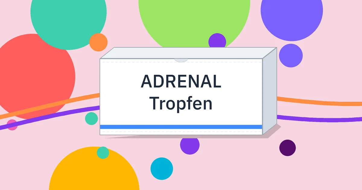 Symbolbild: Packung mit der Aufschrift ADRENAL Tropfen (PZN 19815578) – Verfügbarkeit und Bezug in Apotheken in Frankfurt am Main