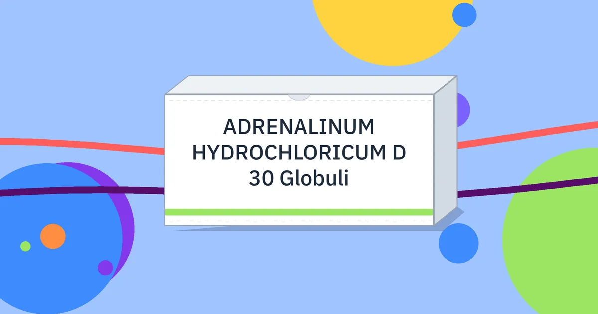 Symbolbild: Packung mit der Aufschrift ADRENALINUM HYDROCHLORICUM D 30 Globuli (PZN 19715262) – Verfügbarkeit und Bezug in Apotheken in Frankfurt am Main