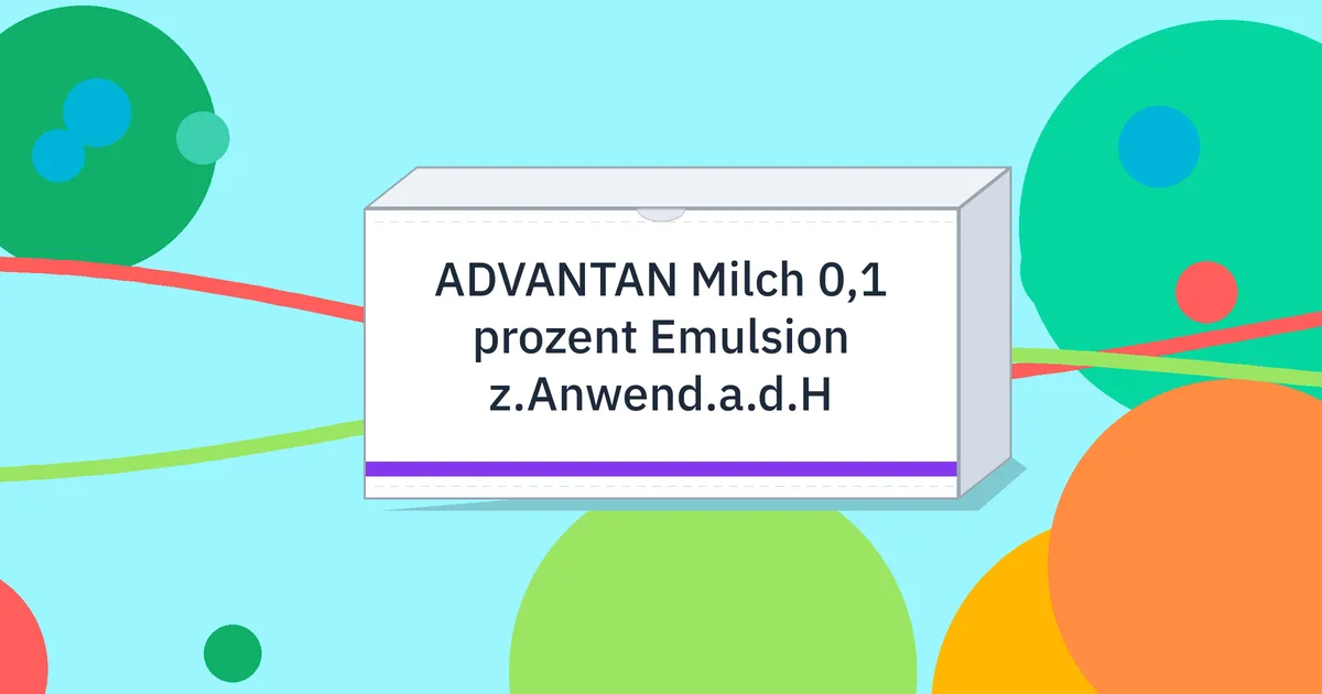 Symbolbild: Packung mit der Aufschrift ADVANTAN Milch 0,1 prozent Emulsion z.Anwend.a.d.H (PZN 00259413) – Verfügbarkeit und Bezug in Apotheken in Frankfurt am Main