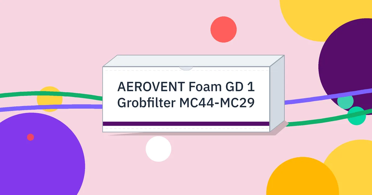 Symbolbild: Packung mit der Aufschrift AEROVENT Foam GD 1 Grobfilter MC44-MC29 (PZN 01076376) – Verfügbarkeit und Bezug in Apotheken in Frankfurt am Main