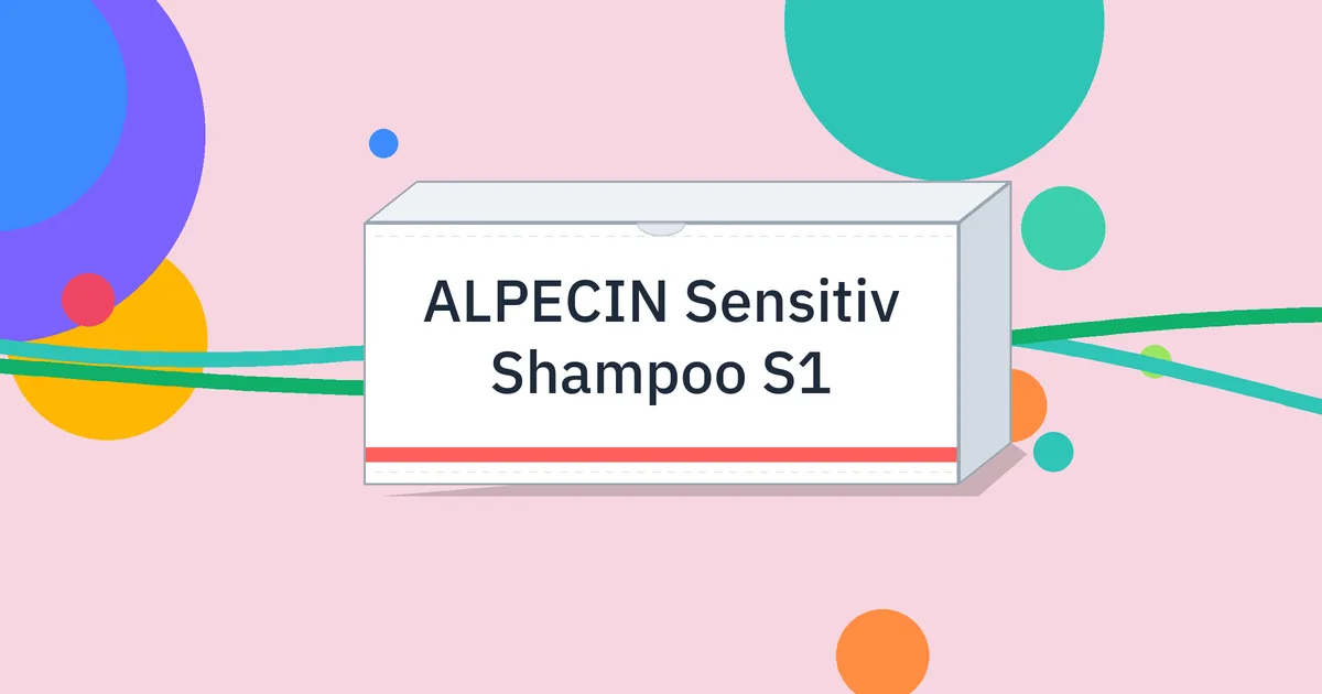 Symbolbild: Packung mit der Aufschrift ALPECIN Sensitiv Shampoo S1 (PZN 01959236) – Verfügbarkeit und Bezug in Apotheken in Frankfurt am Main
