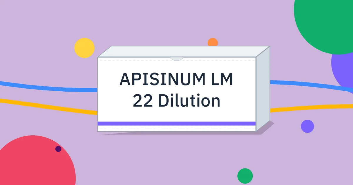Symbolbild: Packung mit der Aufschrift APISINUM LM 22 Dilution (PZN 12456886) – Verfügbarkeit und Bezug in Apotheken in Frankfurt am Main