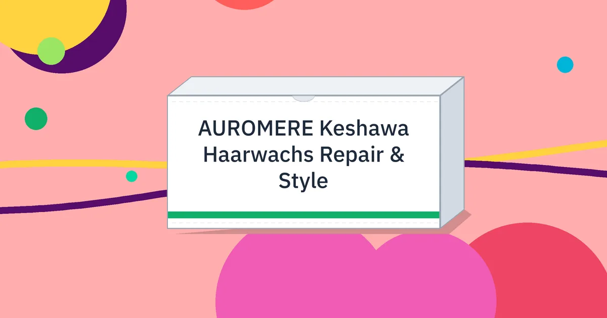 Symbolbild: Packung mit der Aufschrift AUROMERE Keshawa Haarwachs Repair & Style (PZN 00199705) – Verfügbarkeit und Bezug in Apotheken in Frankfurt am Main