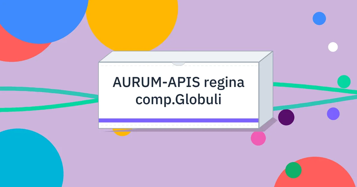 Symbolbild: Packung mit der Aufschrift AURUM-APIS regina comp.Globuli (PZN 08784219) – Verfügbarkeit und Bezug in Apotheken in Frankfurt am Main