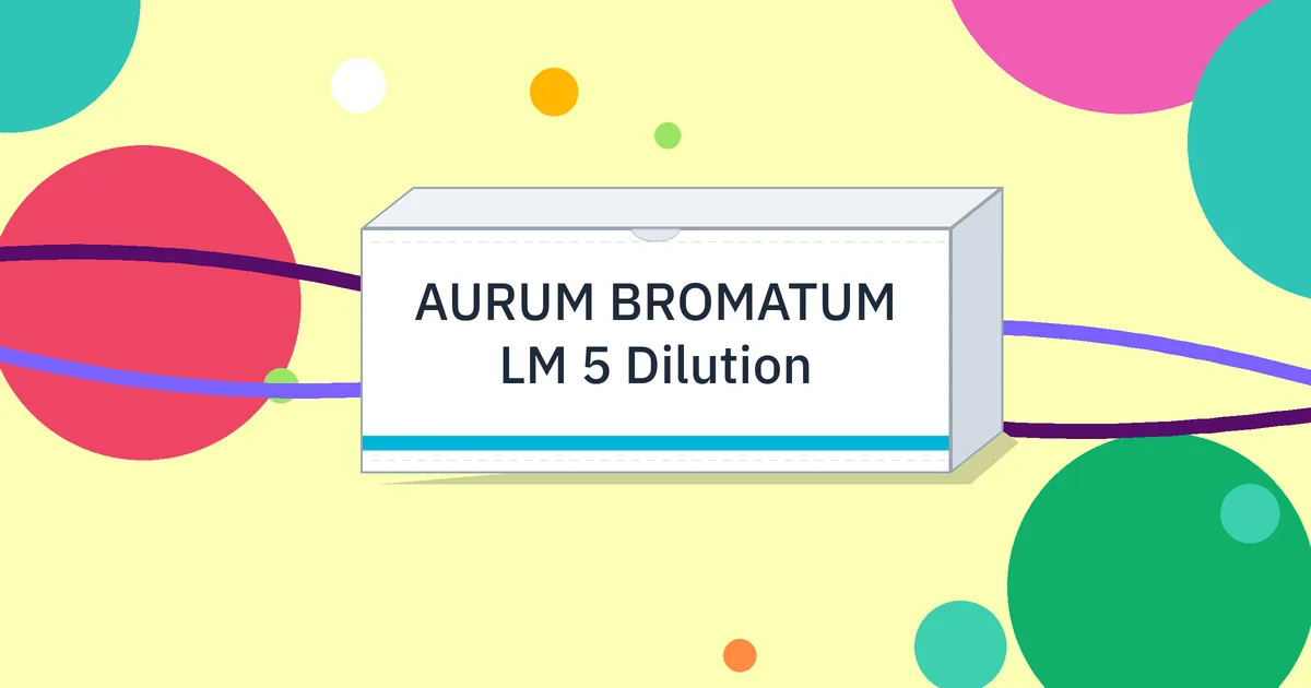 Symbolbild: Packung mit der Aufschrift AURUM BROMATUM LM 5 Dilution (PZN 12783697) – Verfügbarkeit und Bezug in Apotheken in Frankfurt am Main