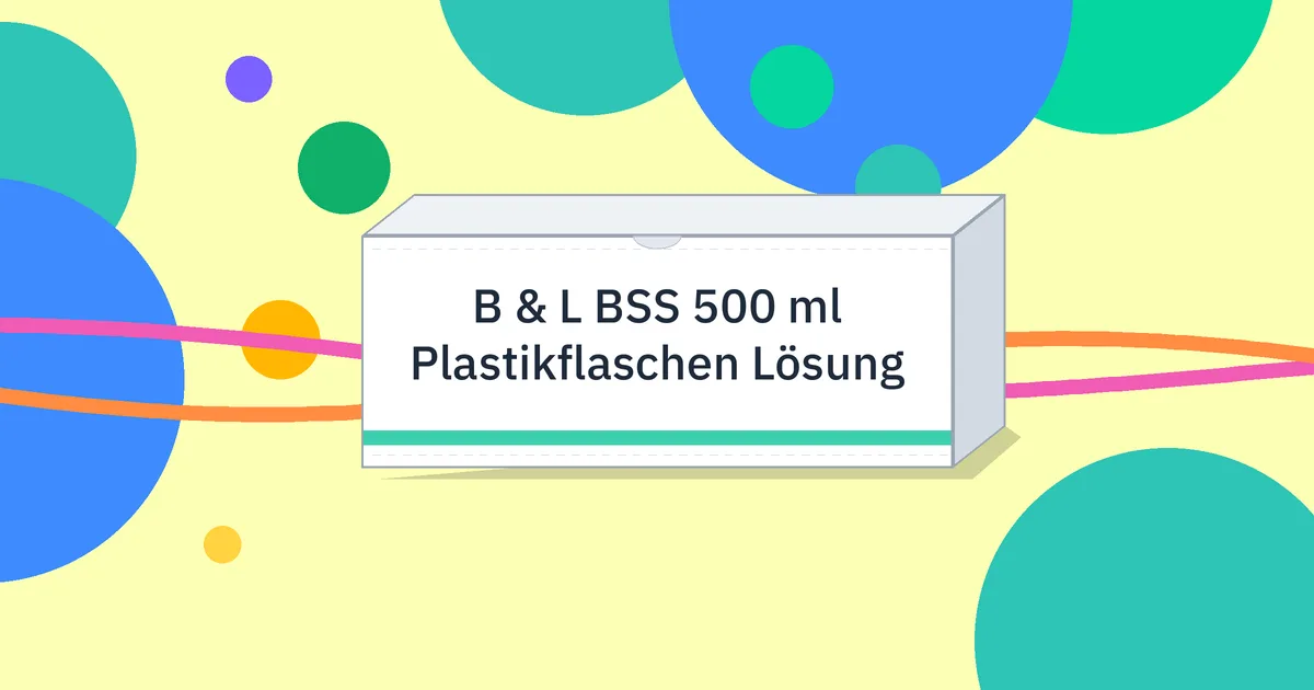 Symbolbild: Packung mit der Aufschrift B & L BSS 500 ml Plastikflaschen Lösung (PZN 09194572) – Verfügbarkeit und Bezug in Apotheken in Frankfurt am Main