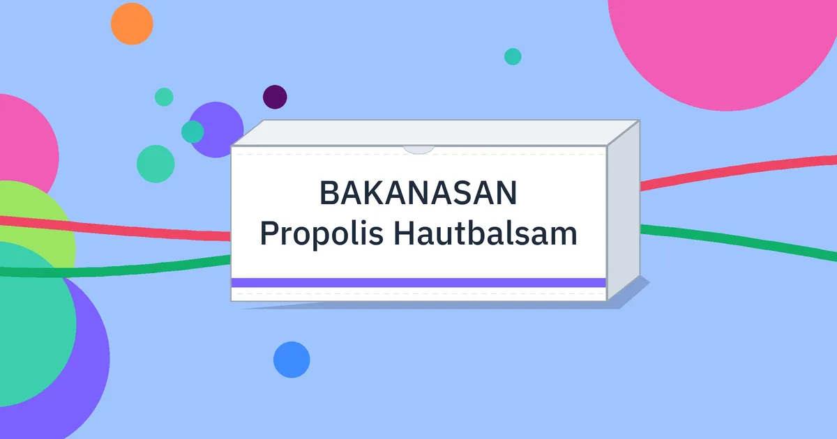 Symbolbild: Packung mit der Aufschrift BAKANASAN Propolis Hautbalsam (PZN 15606949) – Verfügbarkeit und Bezug in Apotheken in Frankfurt am Main
