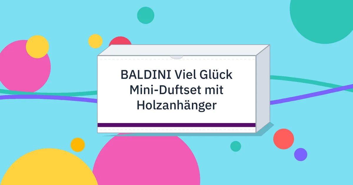 Symbolbild: Packung mit der Aufschrift BALDINI Viel Glück Mini-Duftset mit Holzanhänger (PZN 18446475) – Verfügbarkeit und Bezug in Apotheken in Frankfurt am Main