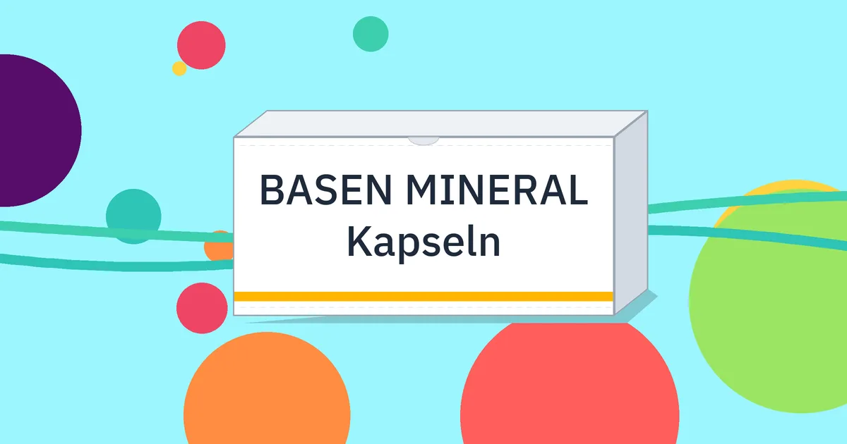 Symbolbild: Packung mit der Aufschrift BASEN MINERAL Kapseln (PZN 16893075) – Verfügbarkeit und Bezug in Apotheken in Frankfurt am Main