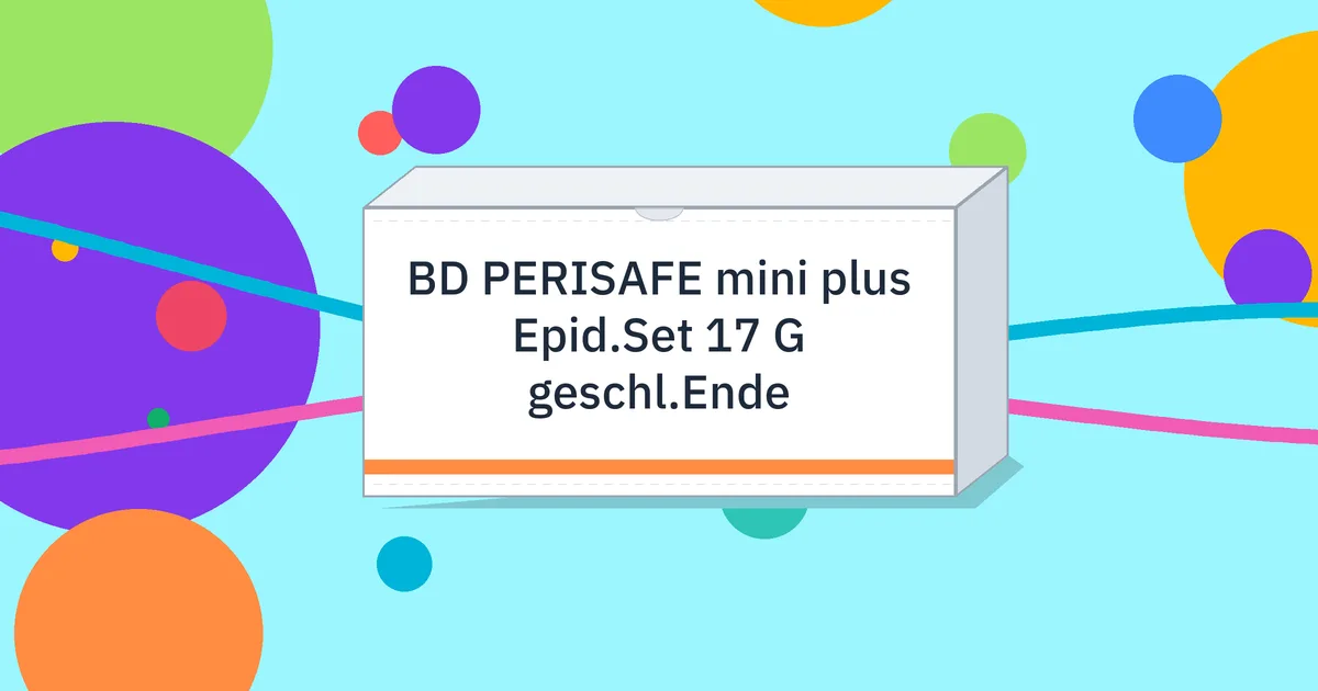 Symbolbild: Packung mit der Aufschrift BD PERISAFE mini plus Epid.Set 17 G geschl.Ende (PZN 01322214) – Verfügbarkeit und Bezug in Apotheken in Frankfurt am Main