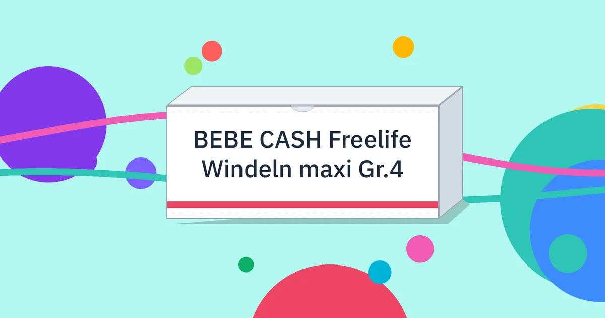 Symbolbild: Packung mit der Aufschrift BEBE CASH Freelife Windeln maxi Gr.4 (PZN 18377099) – Verfügbarkeit und Bezug in Apotheken in Frankfurt am Main