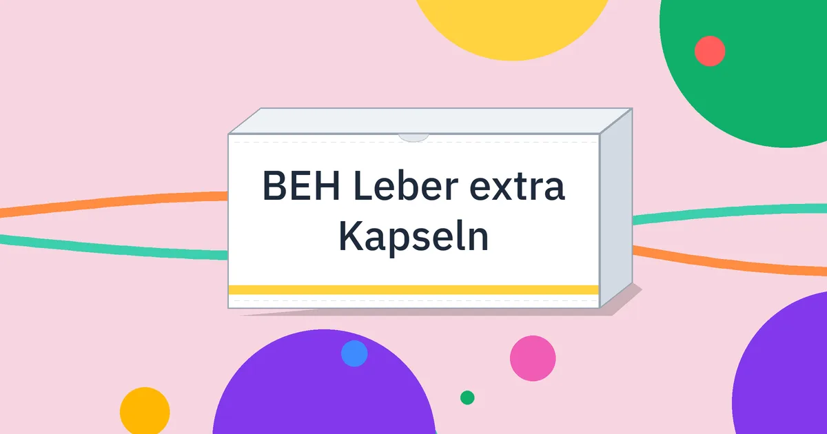 Symbolbild: Packung mit der Aufschrift BEH Leber extra Kapseln (PZN 18753007) – Verfügbarkeit und Bezug in Apotheken in Frankfurt am Main