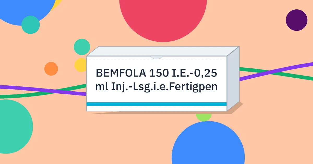Symbolbild: Packung mit der Aufschrift BEMFOLA 150 I.E.-0,25 ml Inj.-Lsg.i.e.Fertigpen (PZN 16002461) – Verfügbarkeit und Bezug in Apotheken in Frankfurt am Main